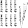 Amazon.com: Cable Protector Spiral Phone Charge Cable Saver, Headphone ...