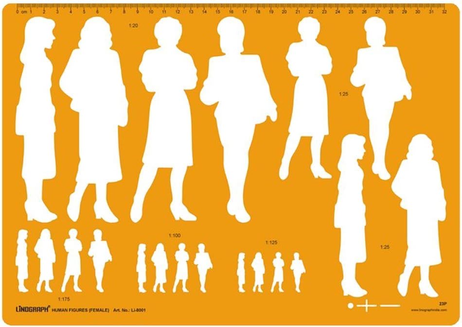 Amazon.com : Female Human Figure Template Drafting And Design Templates ...