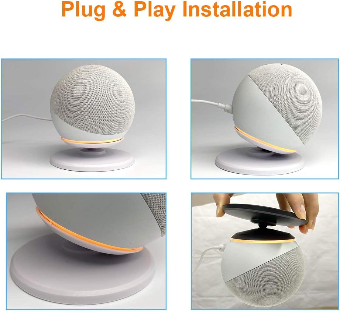 Stand for Echo Dot 4th Gen, ELPHA Adjustable Mount Accessories ...