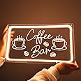Amazon.com : Planzo Coffee Bar Neon Sign Light for Restaurant Coffee ...