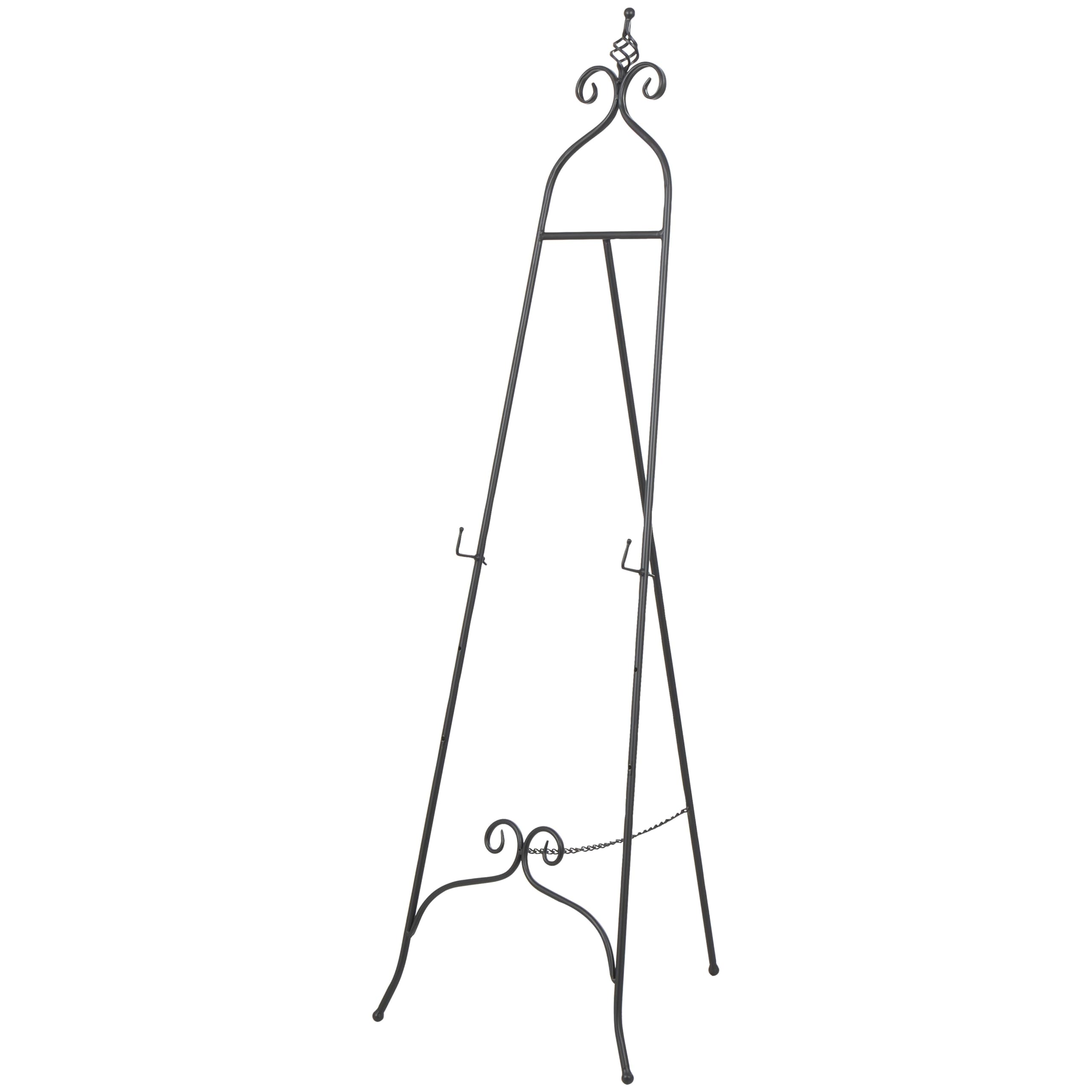 Deco 79 Metal Scroll Display Easel Adjustable 3 Tier Floor Standing ...