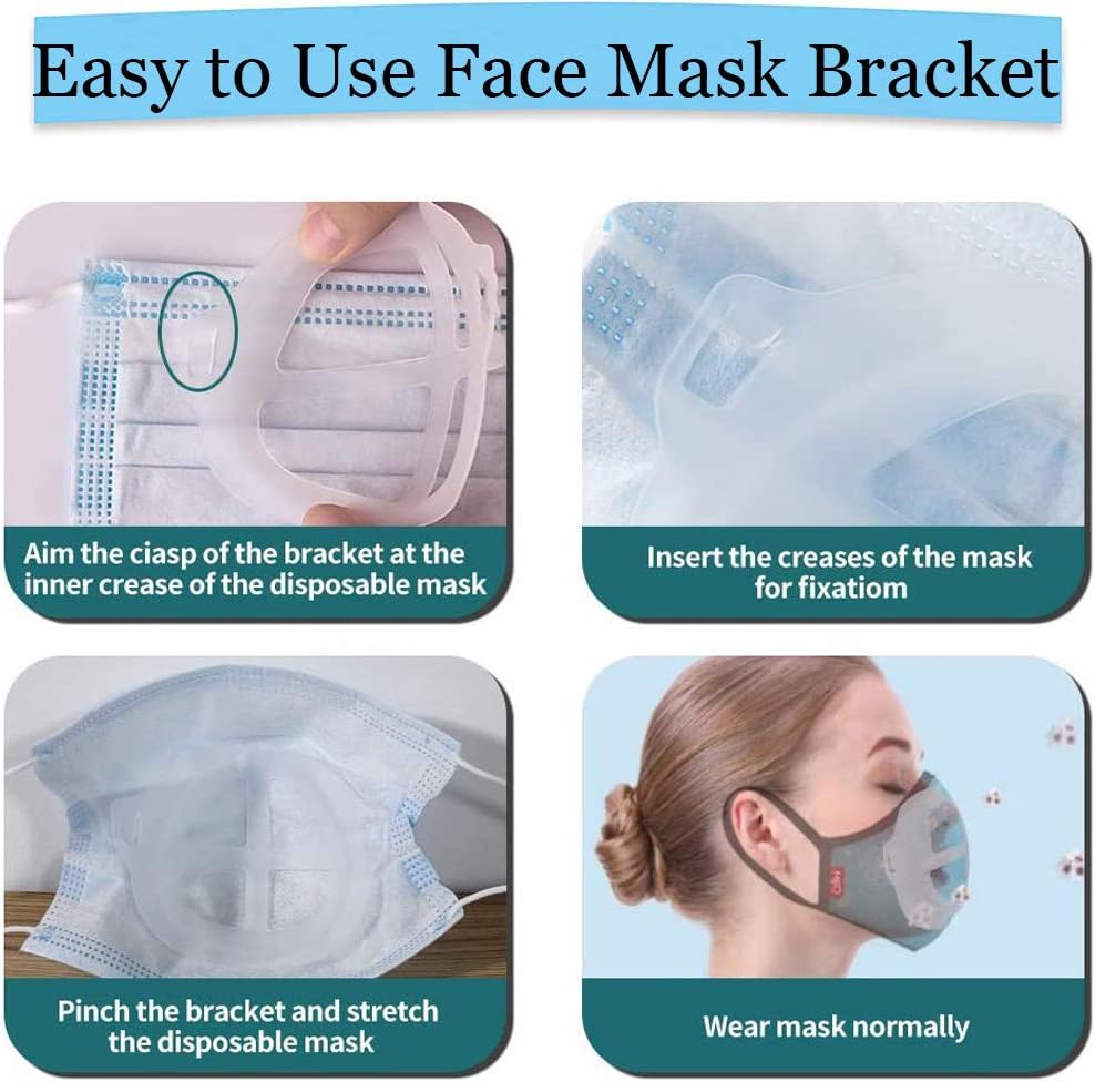3D Face Bracket, Silicone Inner Support Frame for Comfortable Breathing ...