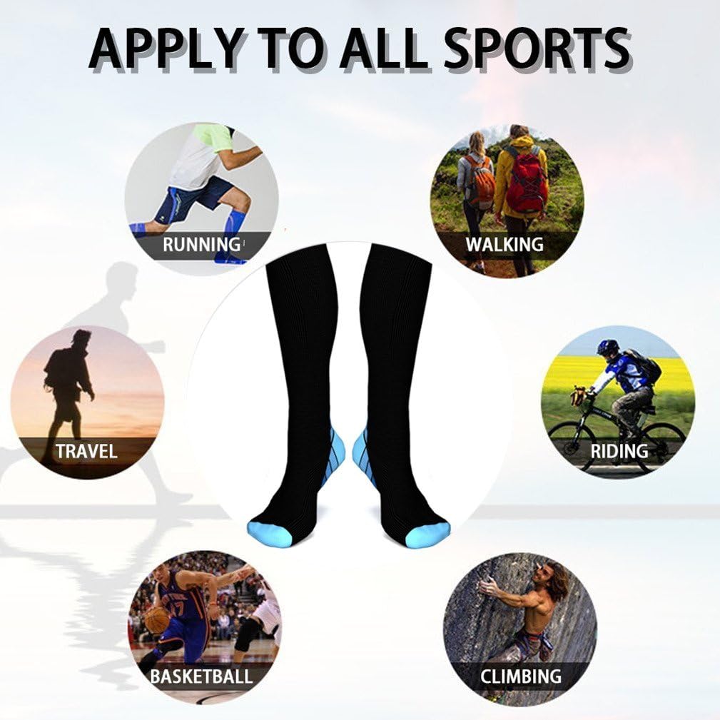 Calves Kelson (1/2pairs) Compression Socks for Men&Women (20-30 mmhg ...