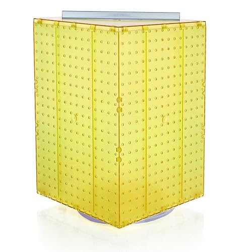 Azar Displays 701414-YEL Rotating Display Stand - 4-Sided Display Racks ...