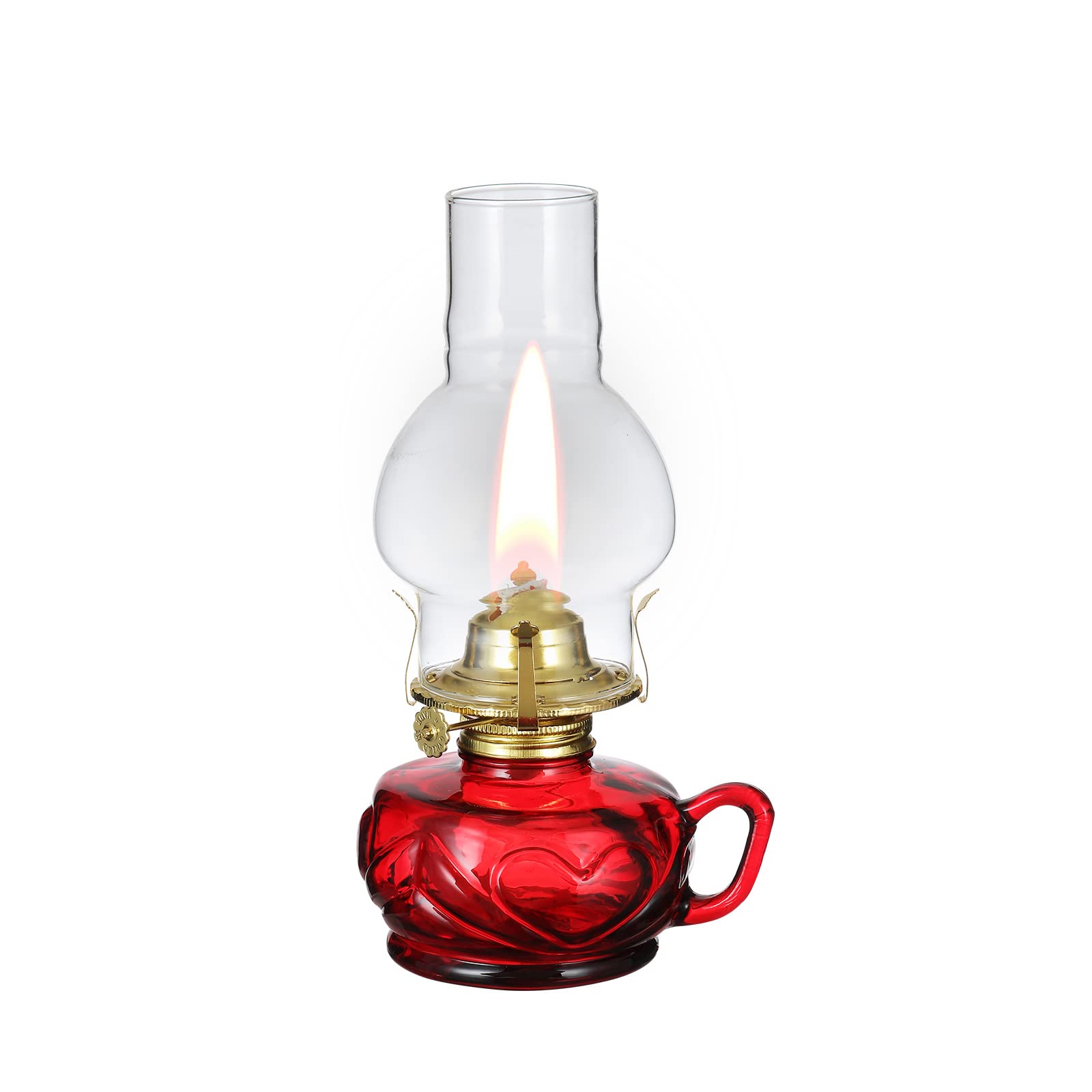 Mua Vintage Red Kerosene Lamp with Handle Large Color Glass Oil Lamps ...
