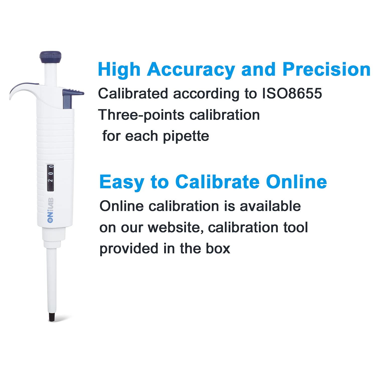 Mua ONiLAB Lab Micropipette, Single Channel Pipette,Adjustable Volume ...