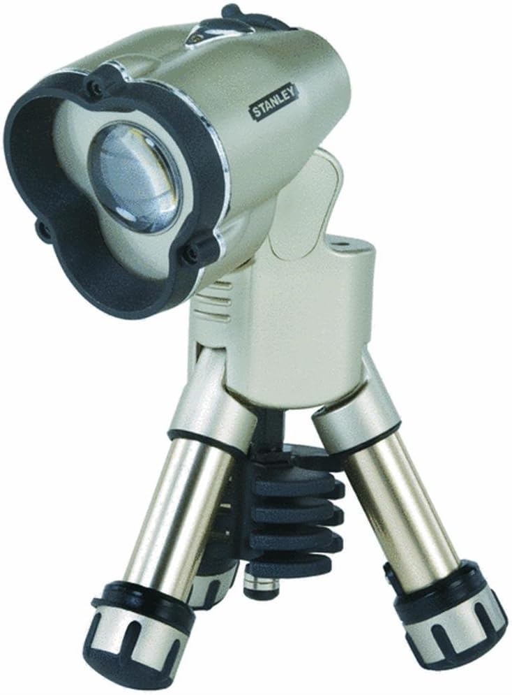 Stanley 95-004 Titanium Finish Mini Tripod Flashlight - Basic Handheld ...