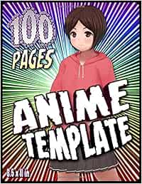 Anime Template: Create Your Anime in A Creative Blank Themed Anime ...