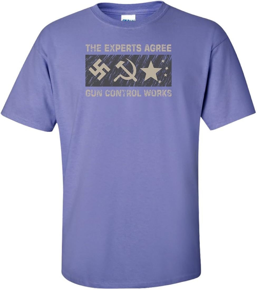 The Experts Agree: Gun Control Works Sarcastic T-Shirt | Amazon.com