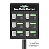 Secure Cell Phone Charging Locker w/ 6 Digital Combination Locking Bays ...