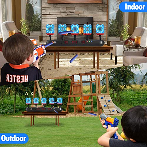 Upgraded Shooting Games for Kids, 5 Nerf Targets Shooting Games for ...