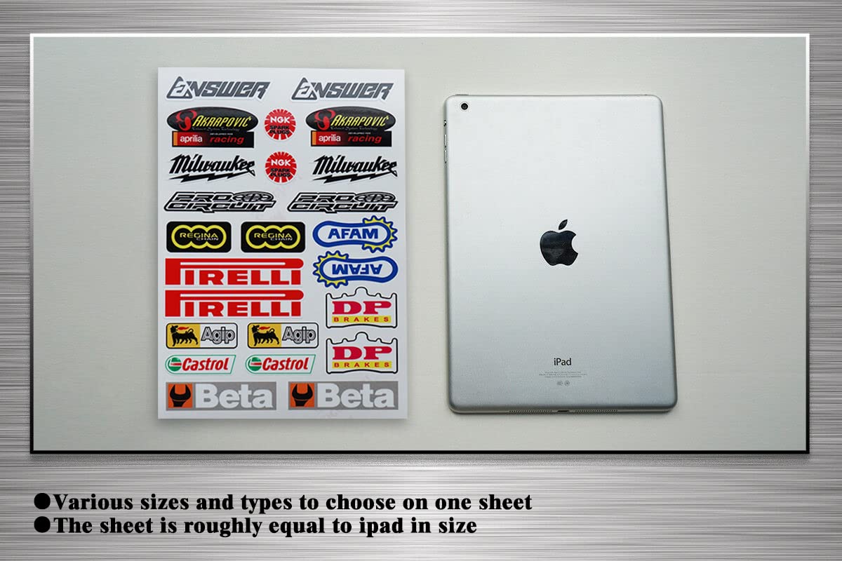 Mua Kungfu Graphics Sponsor Logo Racing Sticker Sheet Universal (7.2 x ...