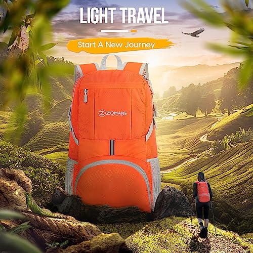 ZOMAKE Lightweight Packable Backpack 35L - Light Foldable Backpacks ...