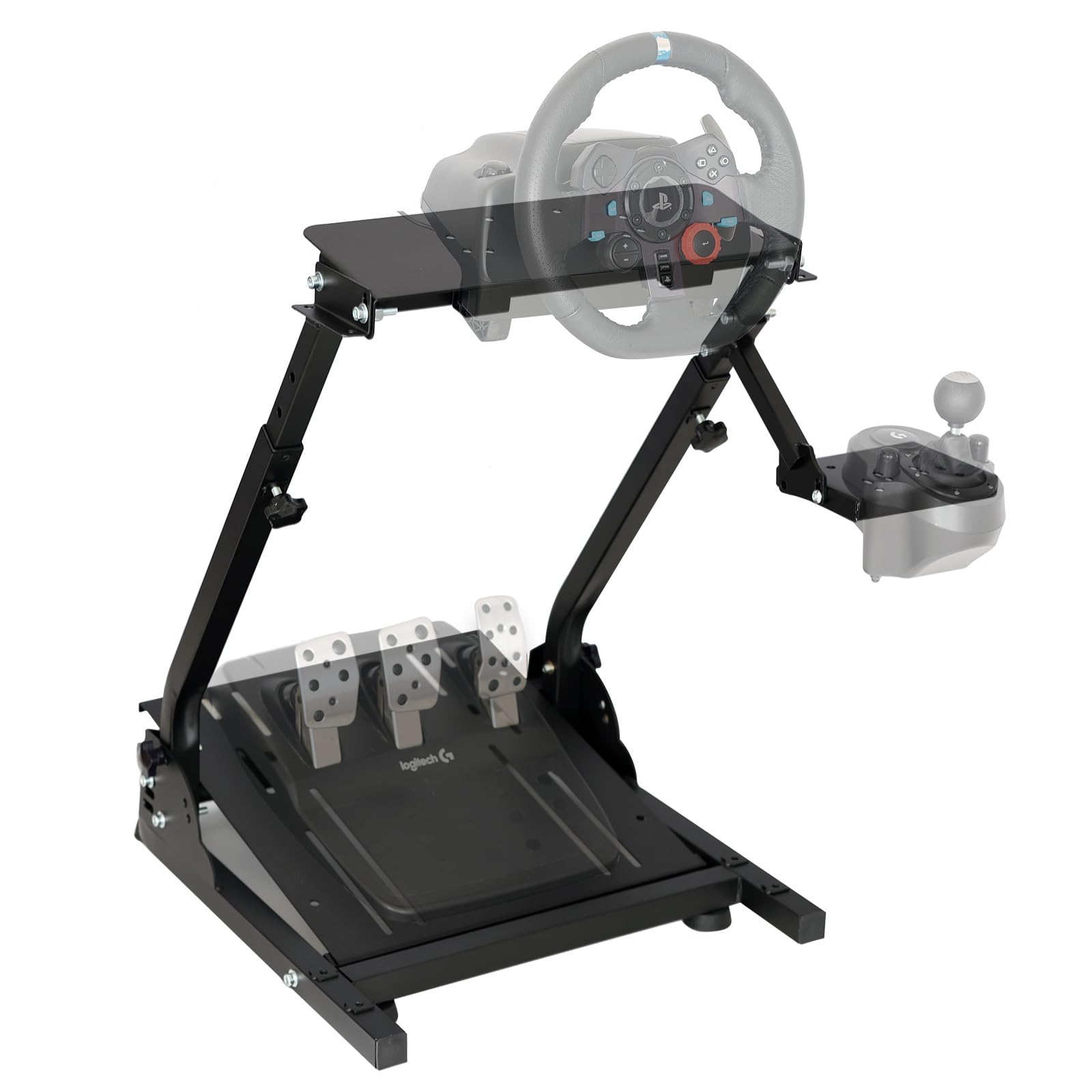 Nejoney Racing Wheel Stand, Height Adjustable & Foldable Steering Wheal ...