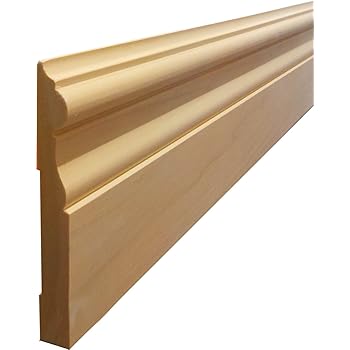 Nucasa O206-S Baseboard Molding Sample, Unfinished Red Oak.6875-Inch by ...