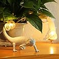 LAZHUG Modern Resin Small Animal Table Lamp,Cute LED Chameleon ...