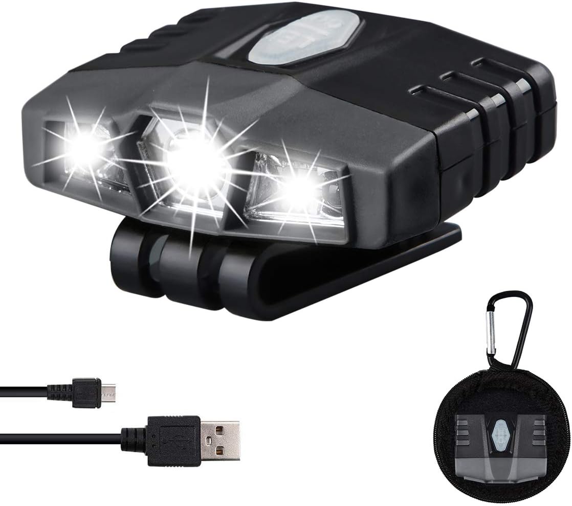 LED Hat Light, Ultra Bright Rechargeable Cap Light - 200 Lumens ...