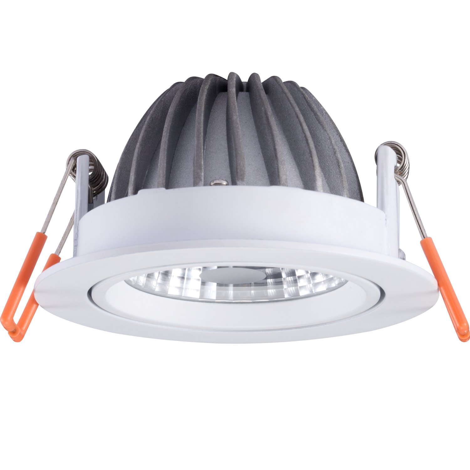 GetInLight Tiltable Recessed Ceiling LED Down Light, 9W, 630LM, Warm ...