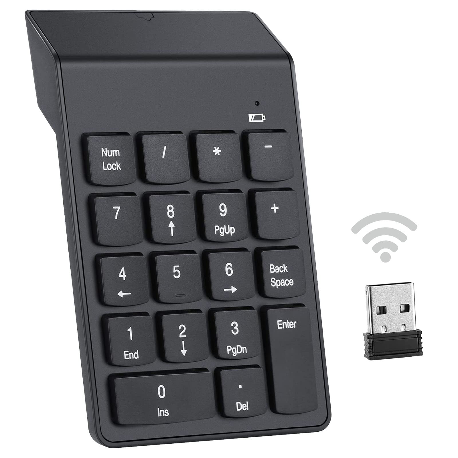 Mua MZFANG Wireless Number Keypad Numeric Pad 18 Keys keyboard with 2 ...