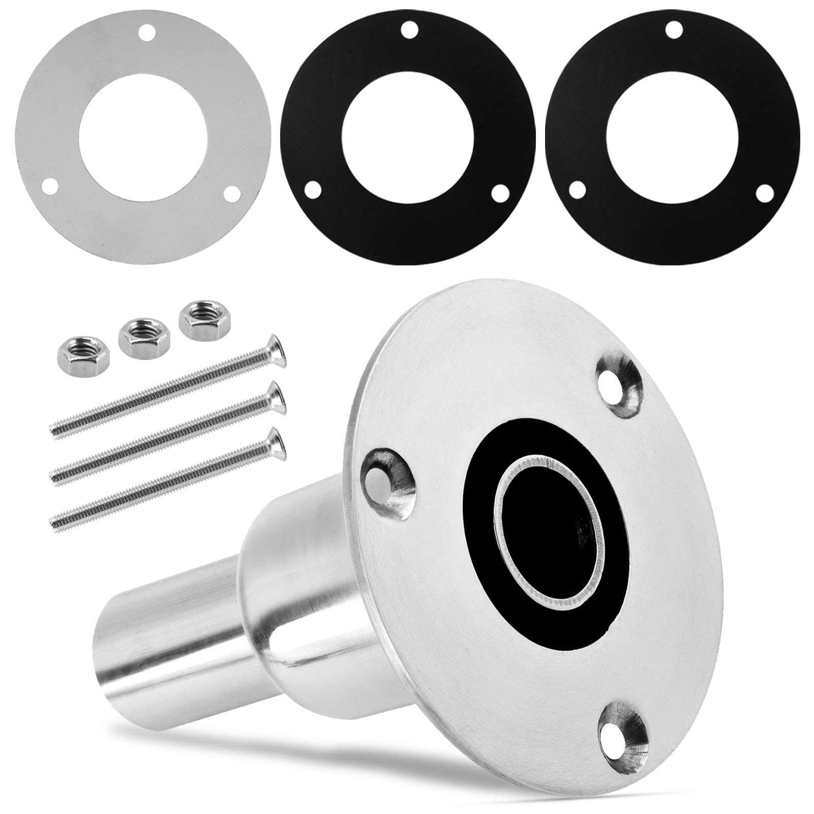 Ranjaner Thru Hull Exhaust Skin, 316 Stainless Steel 24mm Tube Pipe ...