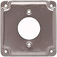 Hubbell-Raco 812C 20A Receptacle 1.594-Inch Diameter 4-Inch Square ...