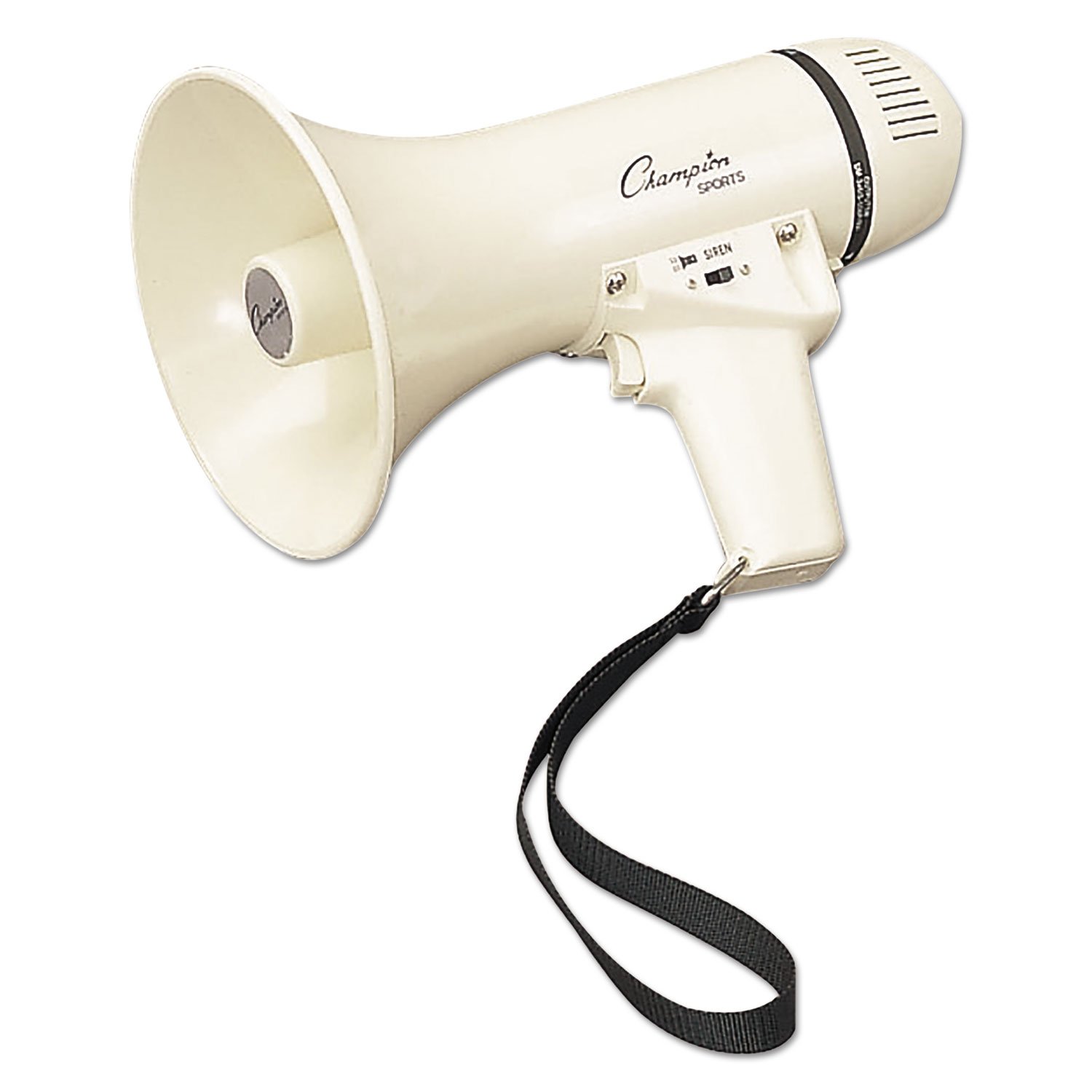 Champion Sports Megaphone with Siren, Wrist Strap, Compact Handle, 800 ...