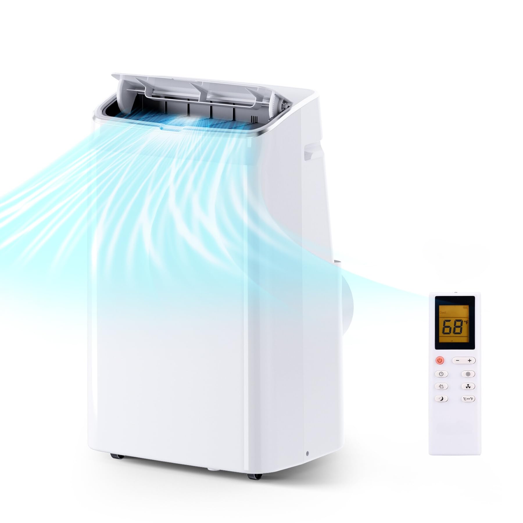 DENBIG 15,000 BTU Portable Air Conditioner, Portable AC Unit with Built ...