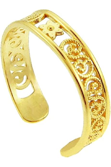 Toe Ring Gold Foot Print (10K Gold) ️激安販売中 ️ k Gold Toe Ring Etsy ...