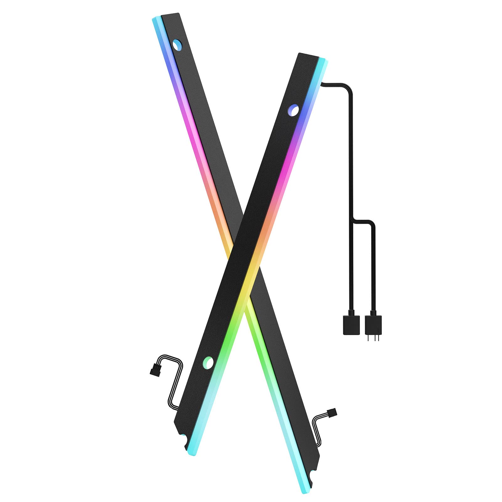 ASIAHORSE ARGB Light Strip for Motherboard, 28 Independent Addressable ...