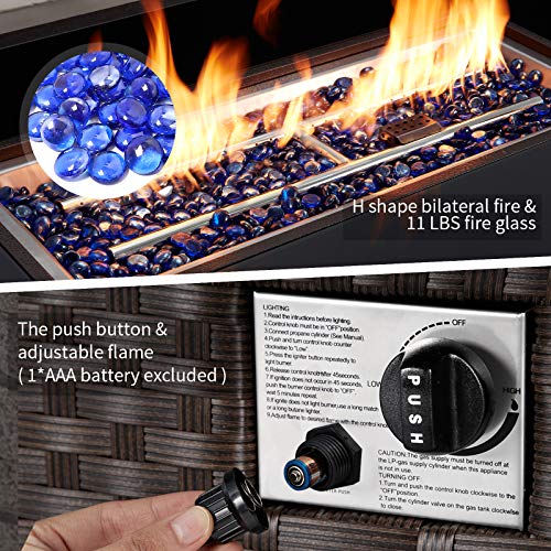 U-Max 44In Outdoor Propane Gas Fire Pit Table at Janelle Mayo blog