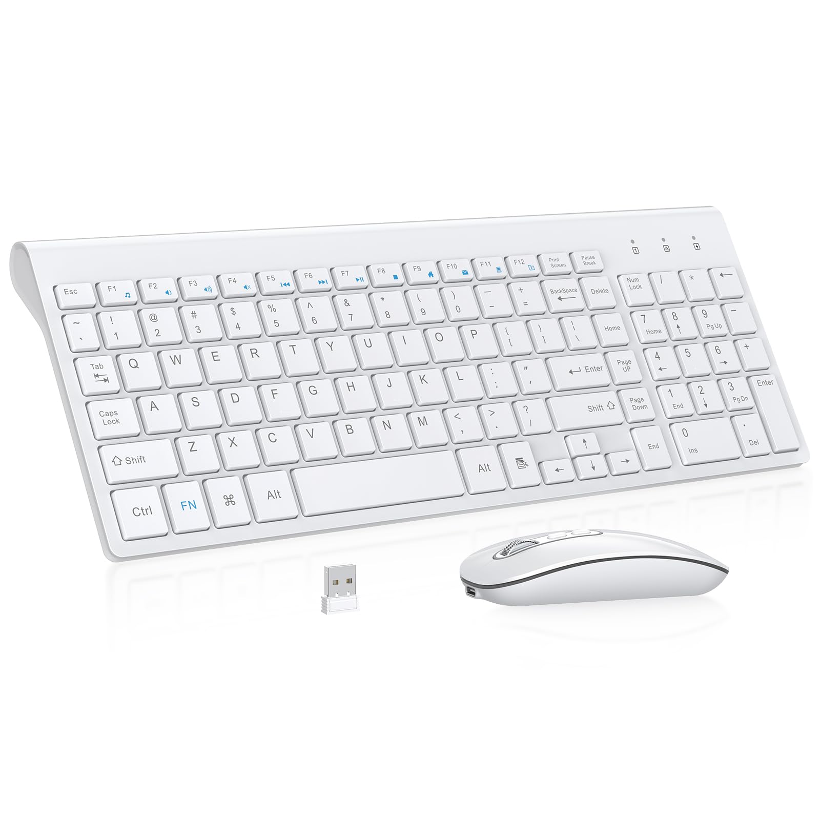 Mua cimetech Wireless Keyboard and Mouse, [Rechargeable Mouse][Silent ...