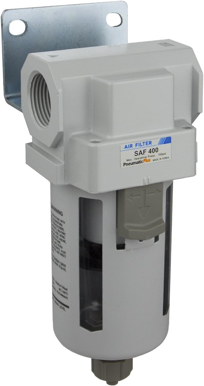 PneumaticPlus SAF400-G06B Compressed Air Particulate Filter 3/4″ BSPP ...