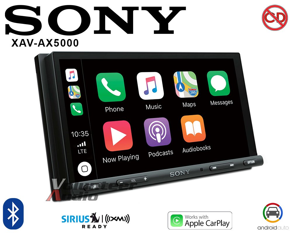 Sony XAV-AX5000 Double Din Touch Screen With Apple CarPlay, Android ...