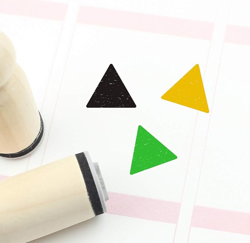 Amazon.com: Triangle Rubber Stamp, Geometric Stamp, Cute Triangle Stamp ...