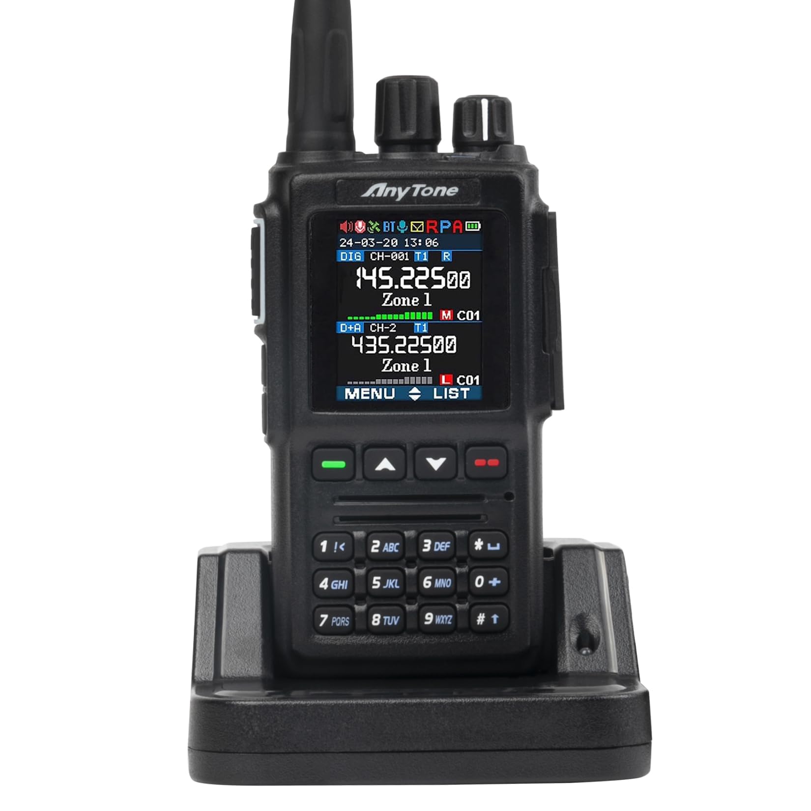 DMR Radio Handheld AT-D168UV Portable Ham Radio with VHF/UHF Dual Band ...