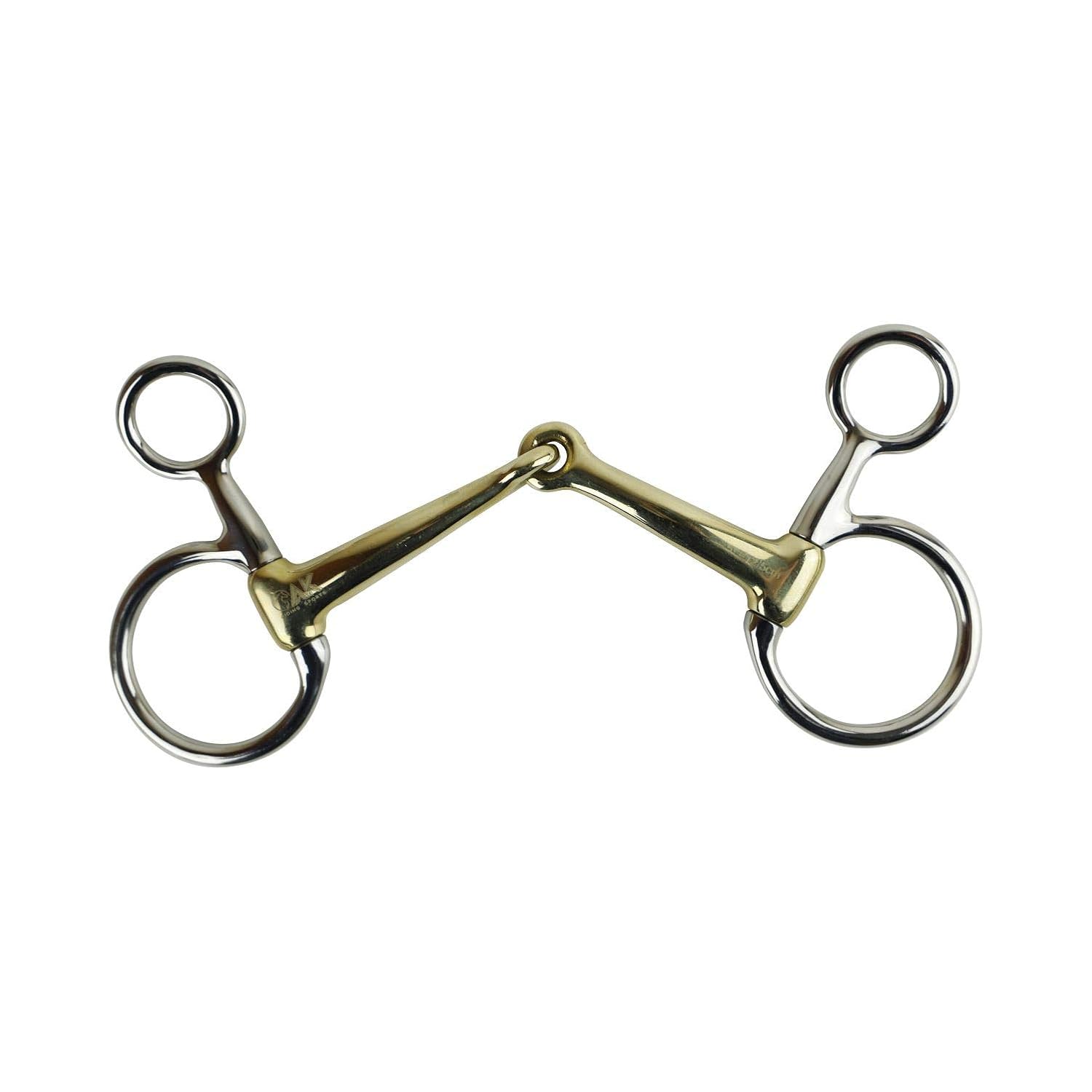 AK Hanging Cheek / Baucher Snaffle Bit in German Silver AKRS-2627 (5.0 ...