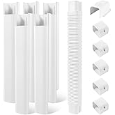 Amazon.com: LyPrem 17Ft Mini Split Line Set Cover 5" PVC Line Cover Kit for Mini Split and ...