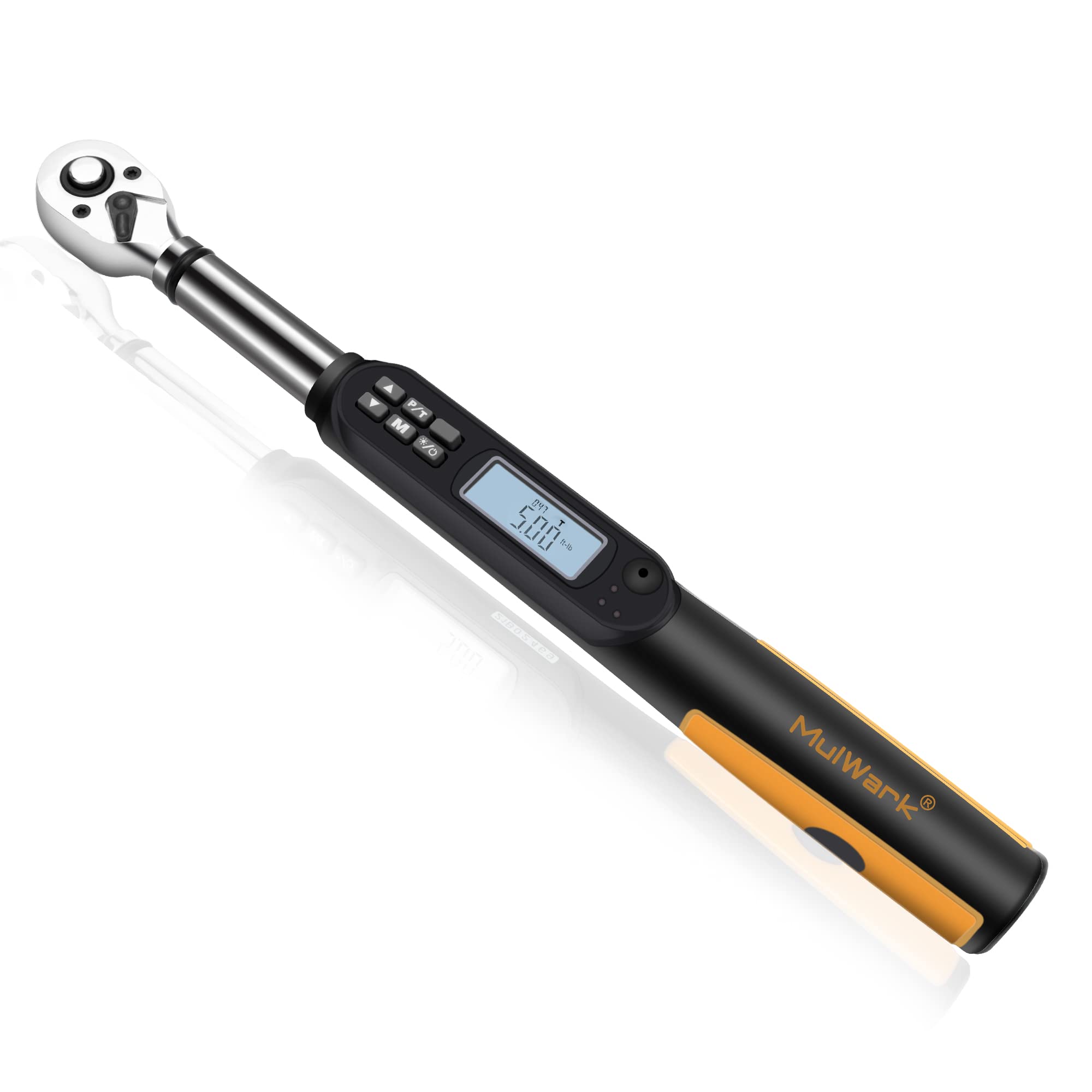 MULWARK 3/8" Digital Torque Wrench Electronic Set, with Buzzer & LED, 2 ...