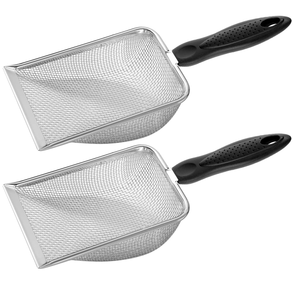 UMUACCAN Cat Litter Scoop,Sturdy Litter Cleaner Corner Shovel,2Pcs ...