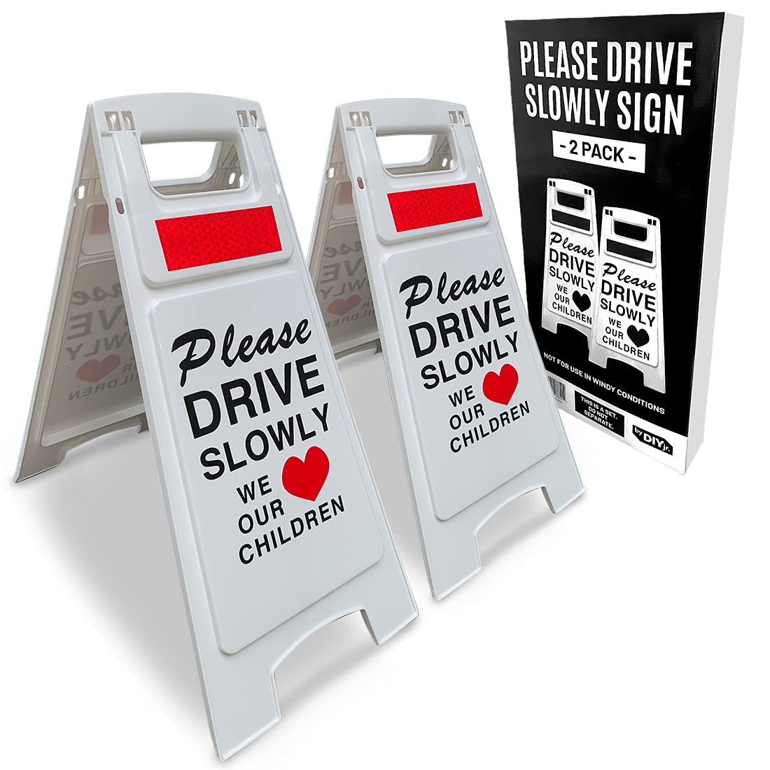 Mua 2 Pack Please Drive Slowly We Love Our Children Safety Signs ...