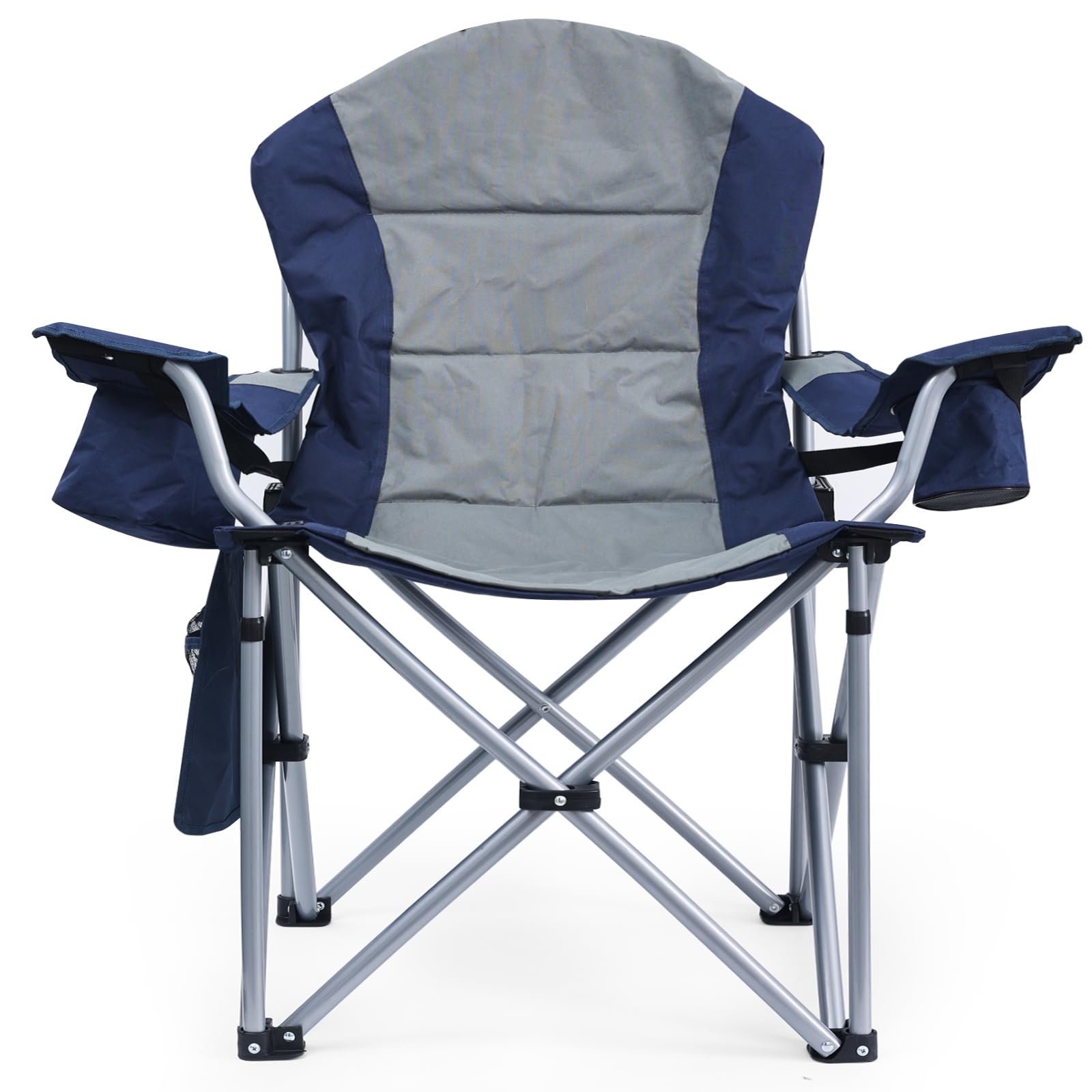 Yestomo Oversized Camping Chairs for Adults with Lumbar Support, Padded ...