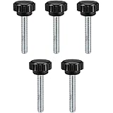 Amazon.com: uxcell M6 x 40mm Male Thread Knurled Clamping Knobs Grip Thumb Screw on Type 6 Pcs ...