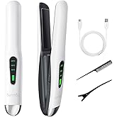 Amazon.com : Cordless Hair Straightener and Curler,SUNMAY Voga Plus Ionic Cordless Flat Iron for ...