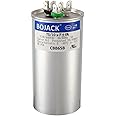 BOJACK 70+10 uF 70/10 MFD ±6% 370V/440 VAC CBB65 Dual Run Circular Start Capacitor for AC Motor ...