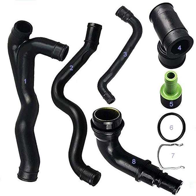 Kunttai 06A103213F Engine Crankcase Breather Hose Fit for Jetta for ...