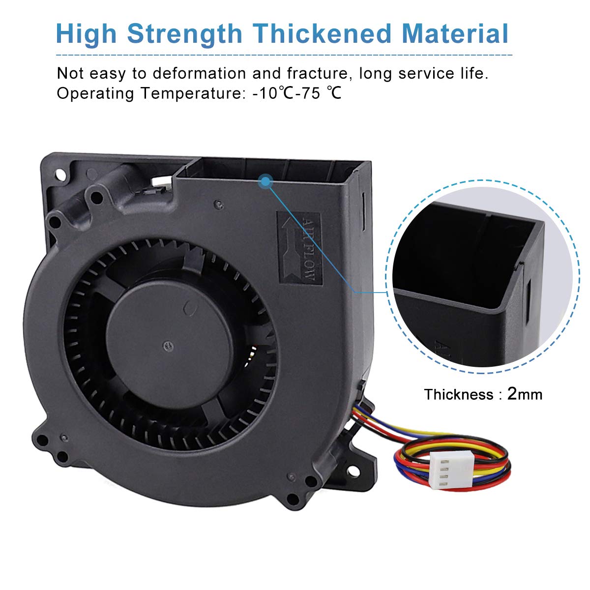 Mua GDSTIME 120mm PWM 4 Pin 12V Dual Ball Bearing DC Brushless Blower ...