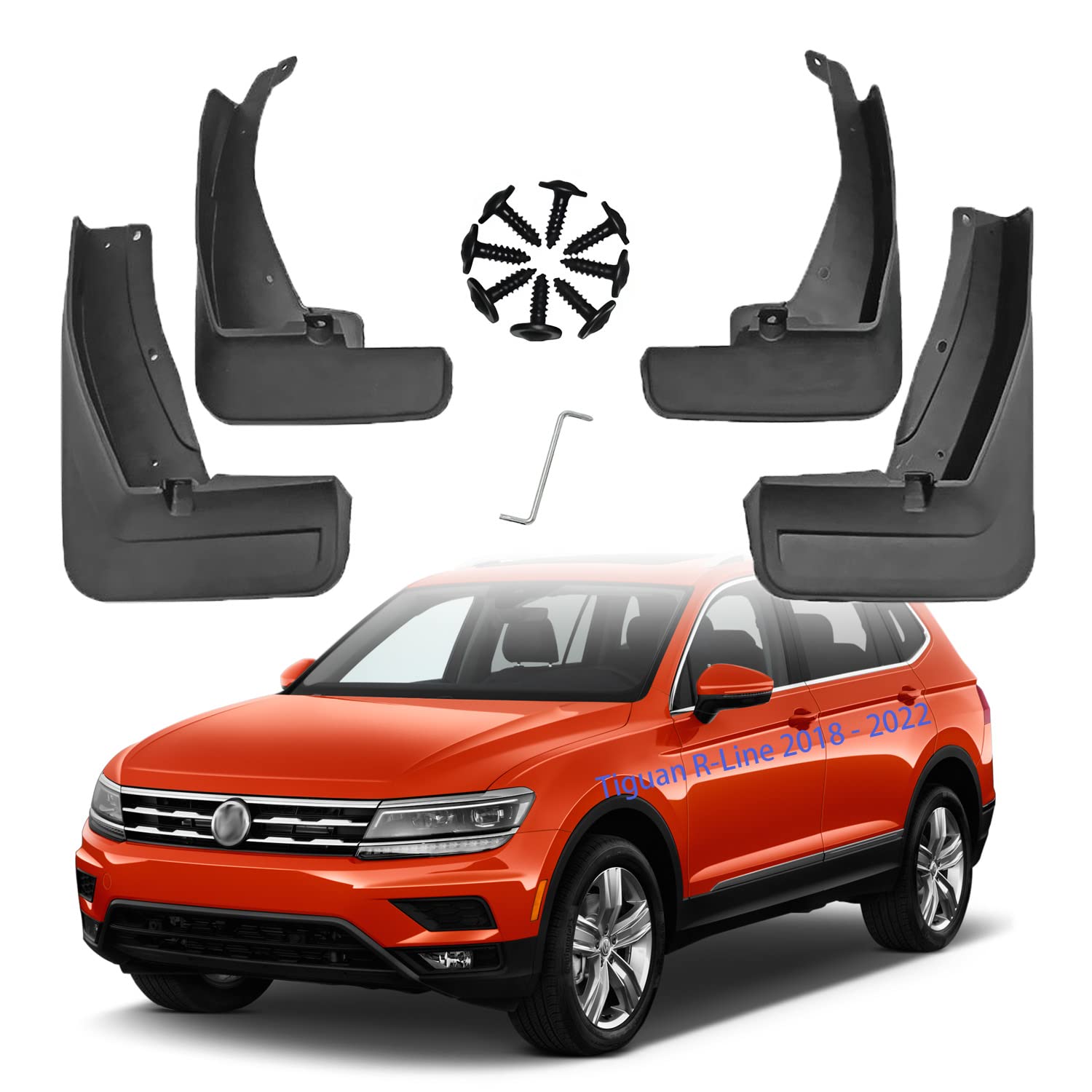 Mua Mud Flaps for VW Tiguan R-Line 2018 2019 2020 2021 2022 Accessories Mud Splash Guard Front ...