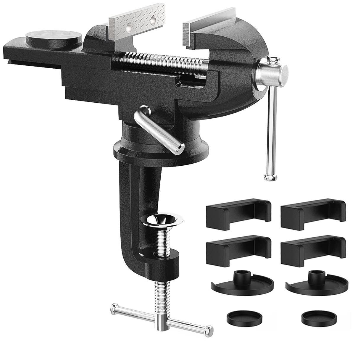 Mua Housolution Universal Table Vise 3 Inch, 360°Swivel Base Bench ...