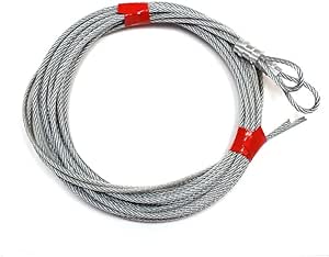 Amazon.com: 8' High Garage Door Lift Cables for Extension Spring Garage ...