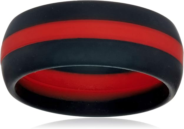 Amazon.com: BJJ Rings Silicone Wedding Band for Men & Women - Ranked ...